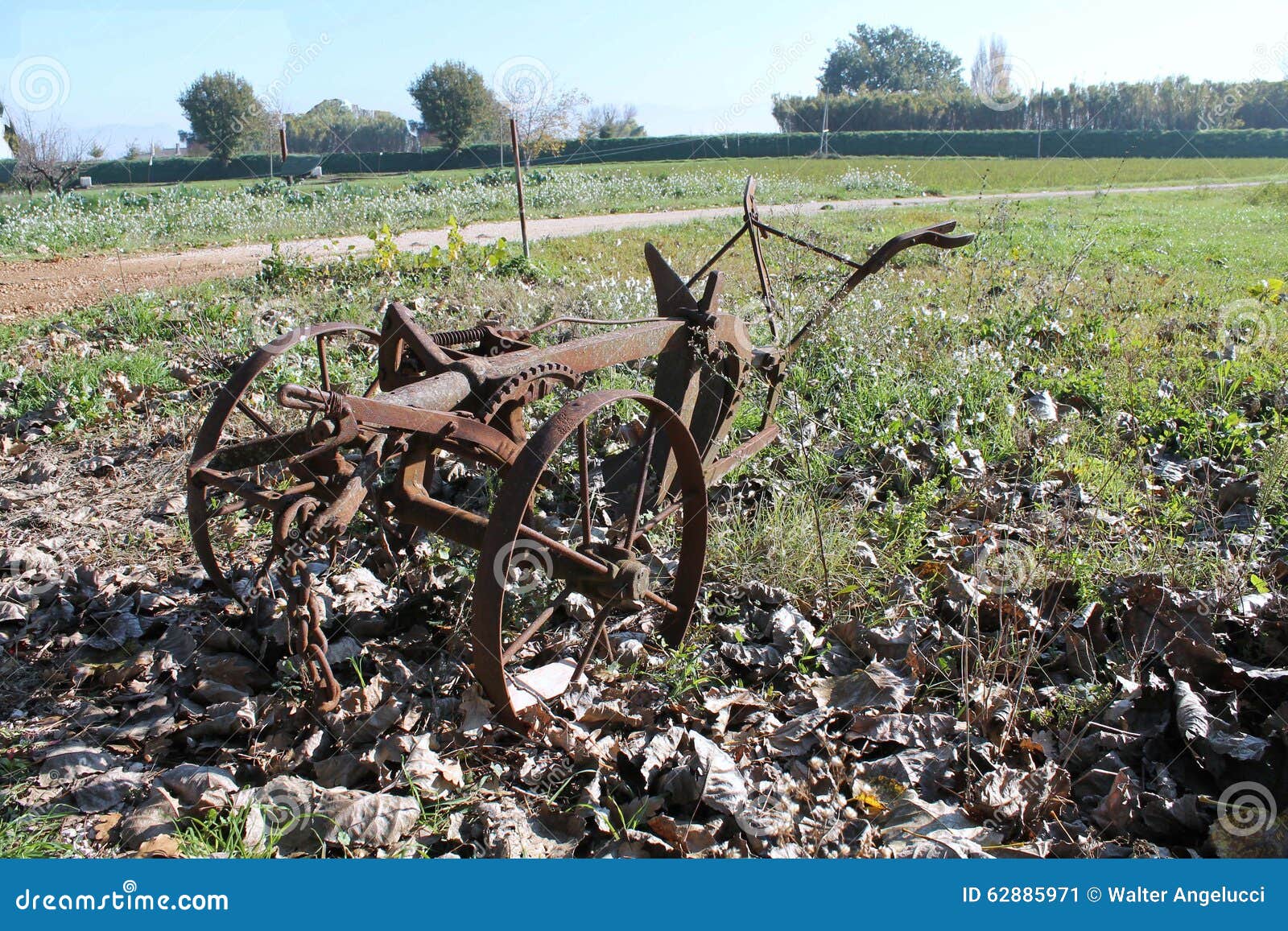 Old Plow Made at the Beginning of the Twentieth Century Stock Image ...