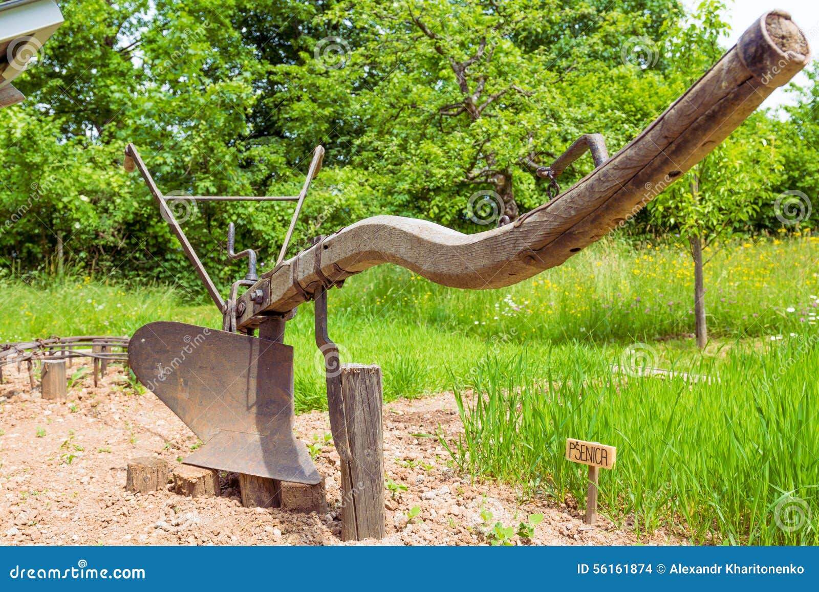 Old plow. stock photo. Image of rust, agricultural, vintage - 56161874