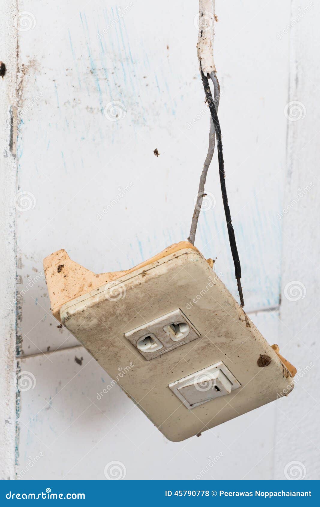 Old plug stock photo. Image of plug, aged, power, electricity - 45790778
