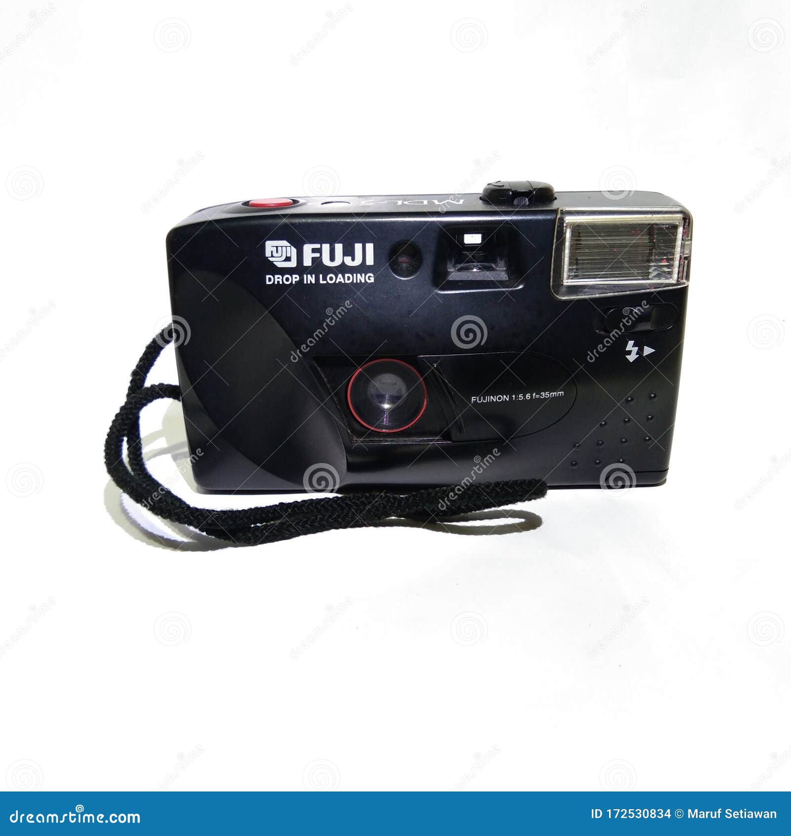 Old Pocket Camera Isolated on White Editorial Stock Image - Image of ...