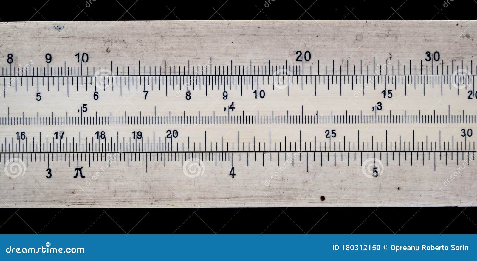 Old Pocket Slide Rule Mechanical Calculator Stock Photo - Image of rule ...