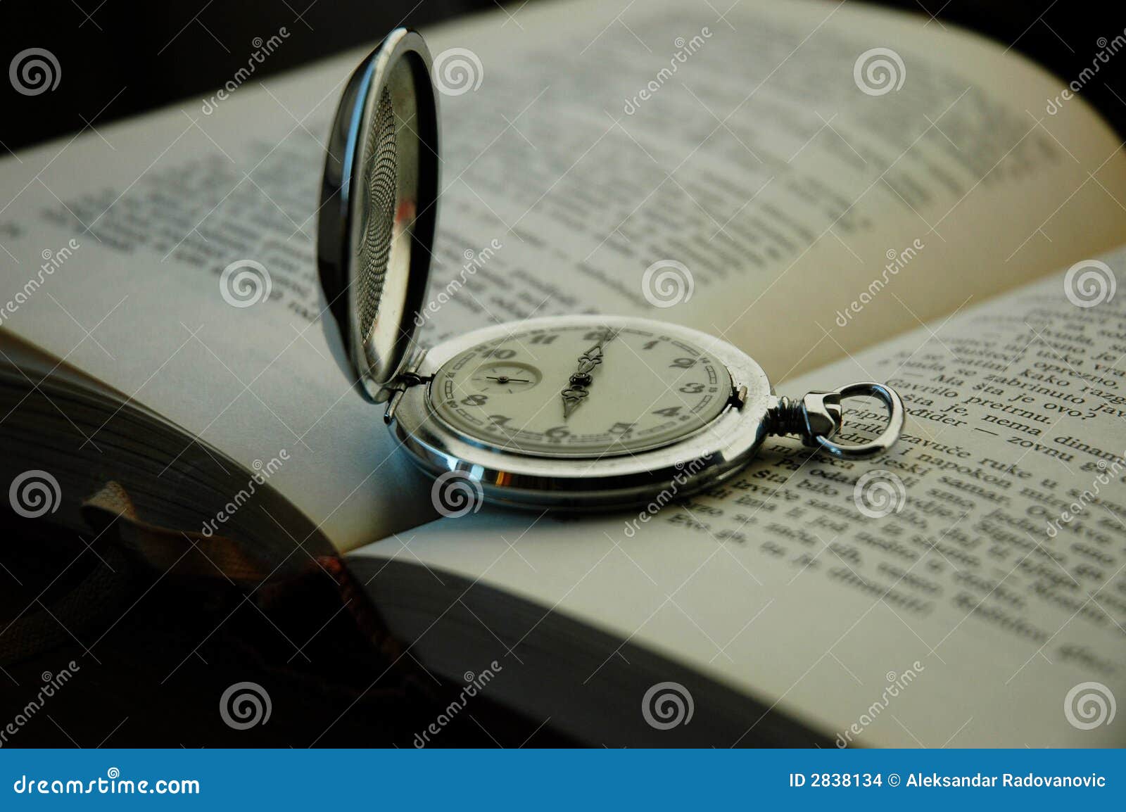 Old pocket watch and book stock photo. Image of timeless - 2838134