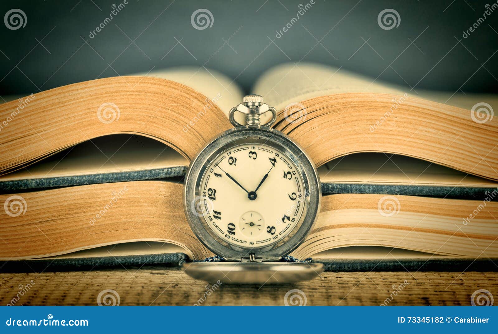 Old pocket watch and book stock photo. Image of concepts - 73345182
