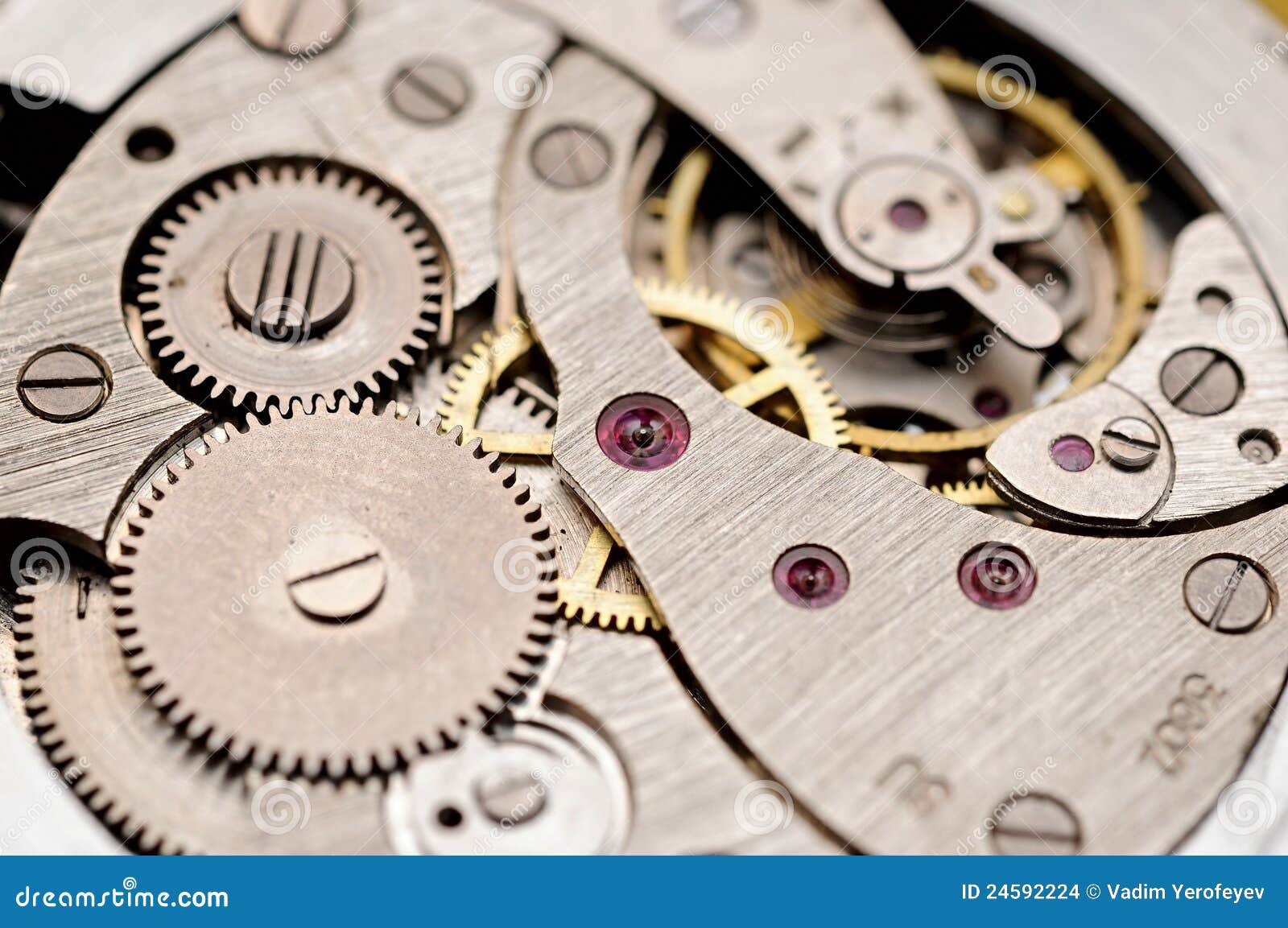 Old pocket watch mechanism stock photo. Image of retro - 24592224