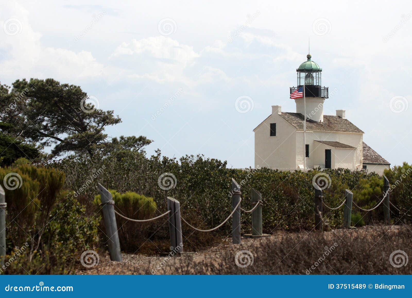 Old Point Loma Lighthouse stock image. Image of landmark - 37515489