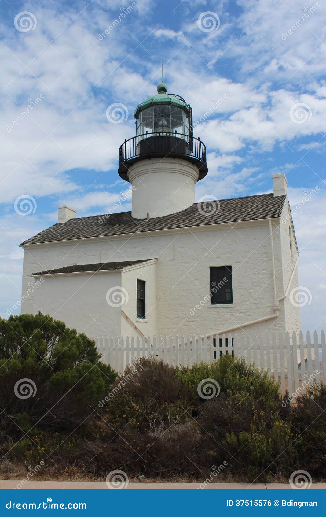 Old Point Loma Lighthouse stock photo. Image of diego - 37515576
