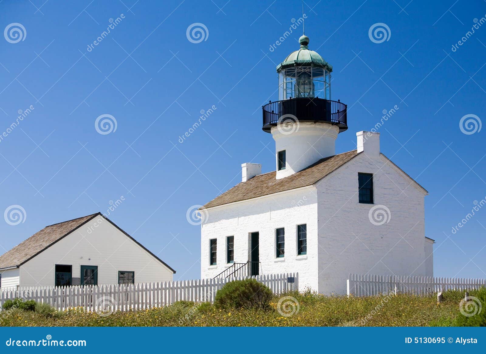 Old Point Loma Lighthouse stock image. Image of light - 5130695