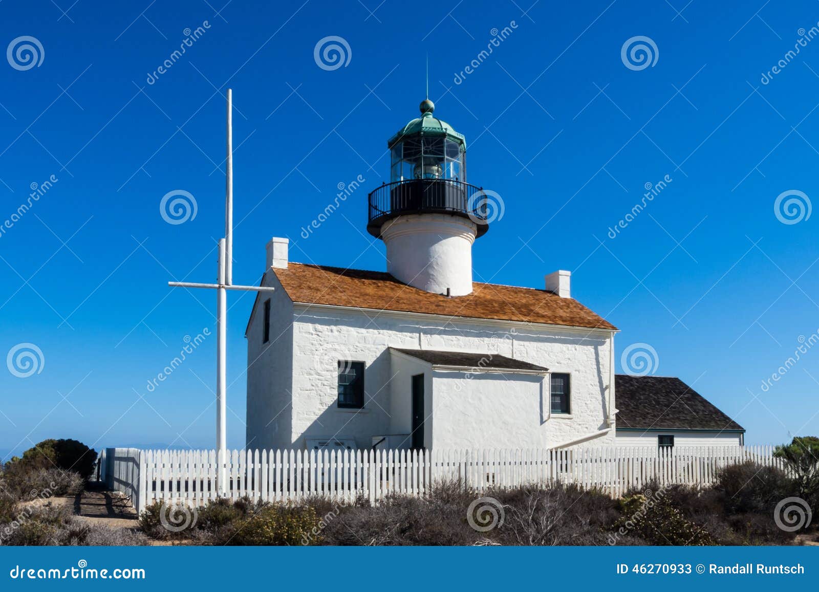 Old Point Loma Lighthouse stock image. Image of park - 46270933