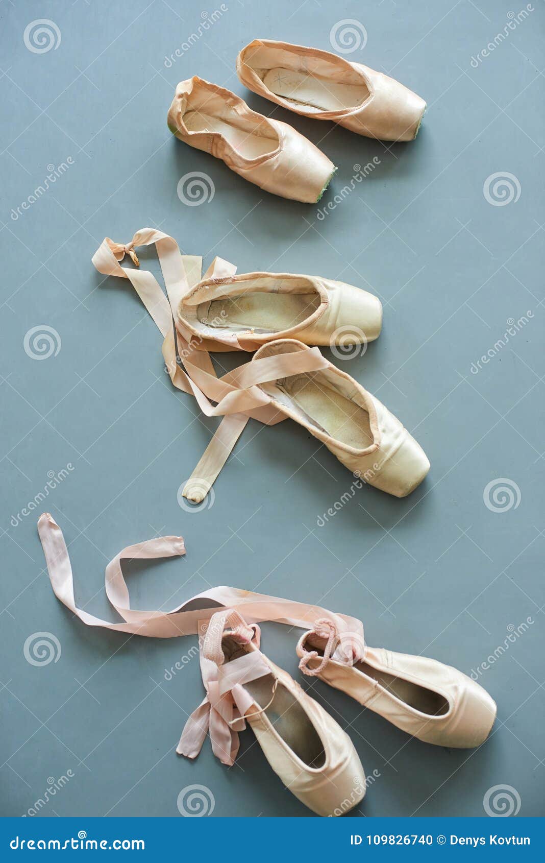 Old Pointe Shoes, Top View. Stock Photo - Image of pair, dancer: 109826740 Old Pointe Shoes, Top View. Stock Photo - Image of pair, dancer: 109826740