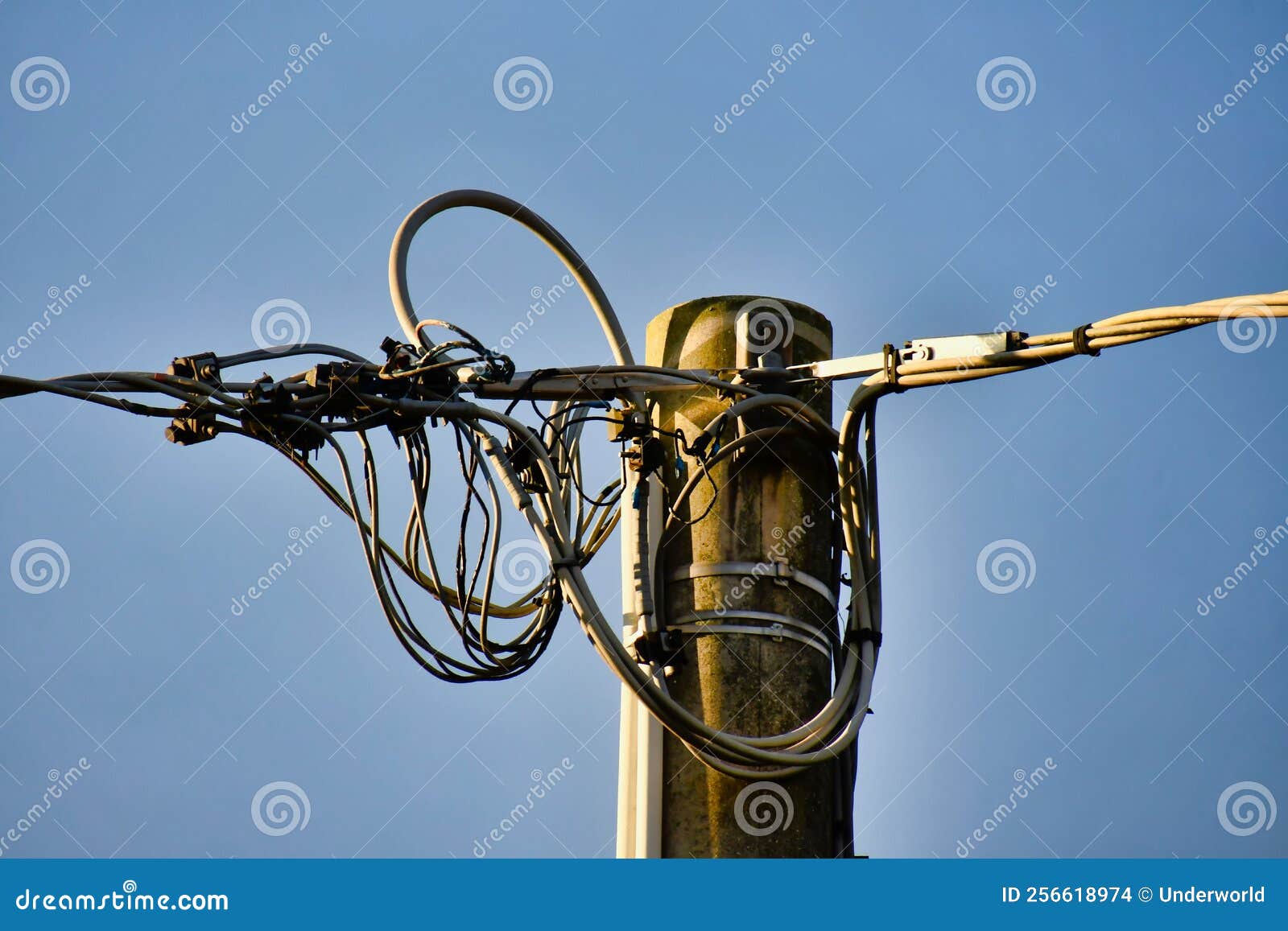 Old Pole, Photo As a Background Stock Photo - Image of tower, wire ...
