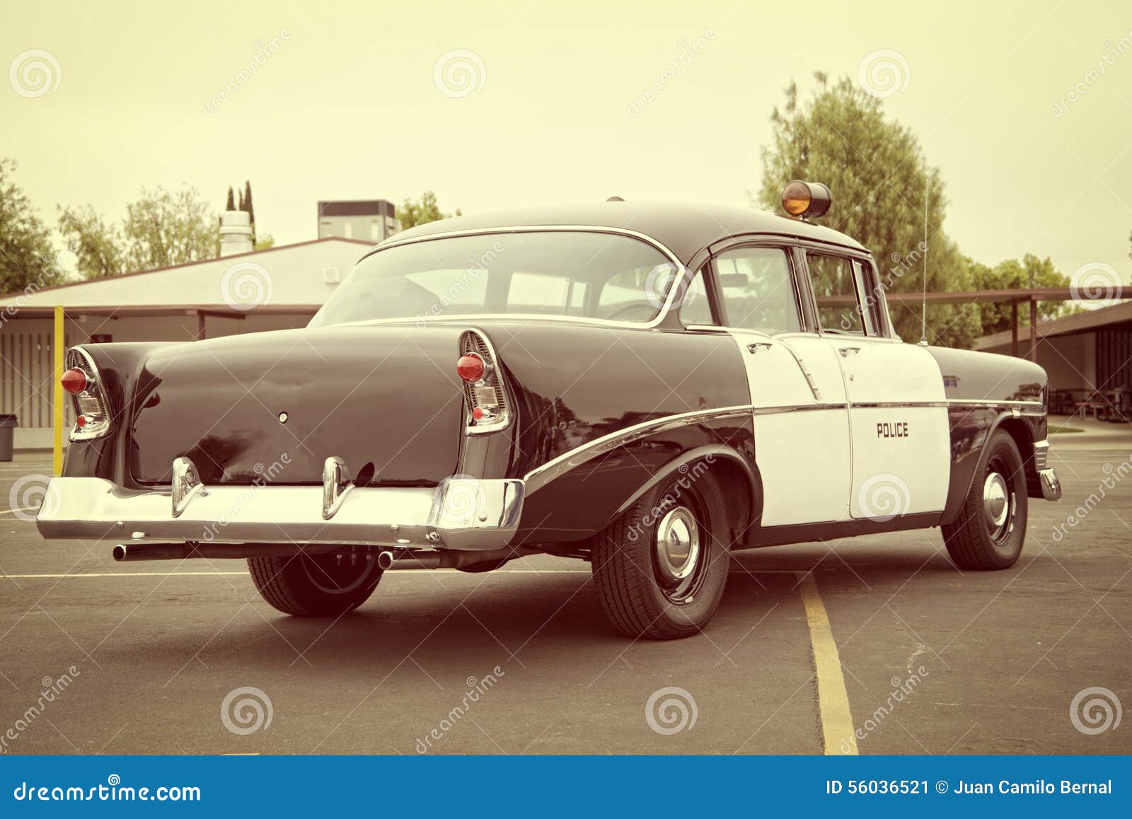 Old police car stock image. Image of shinny, clean, vintage - 56036521