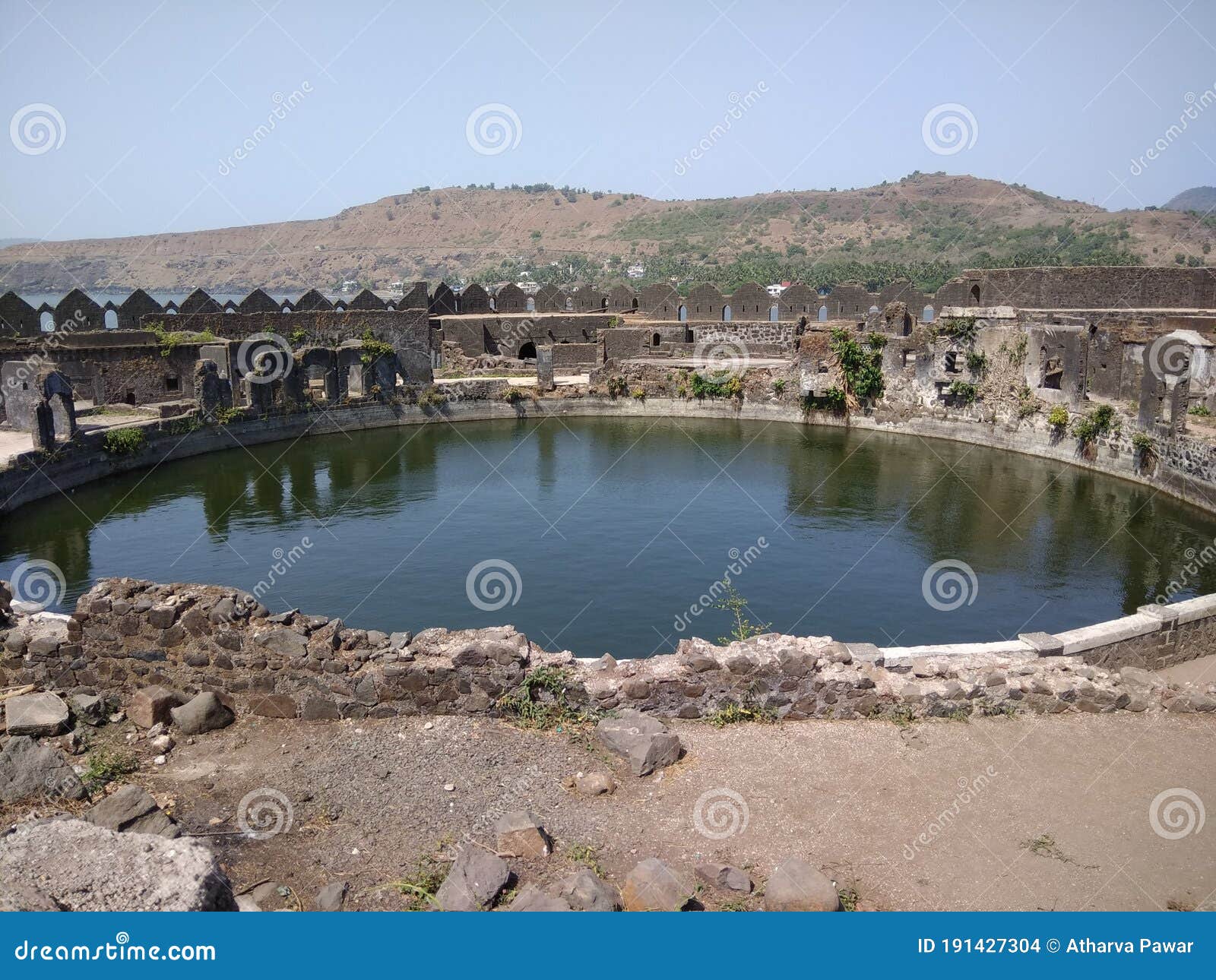 An Old Pond with, Full of Water Stock Photo - Image of pathway ...