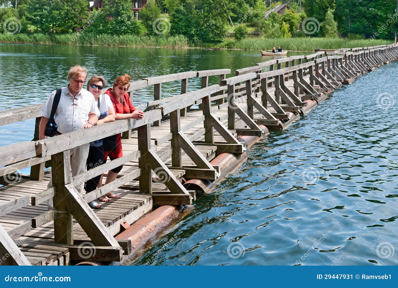 Old pontoon bridge stock image. Image of tourism, water - 29447931