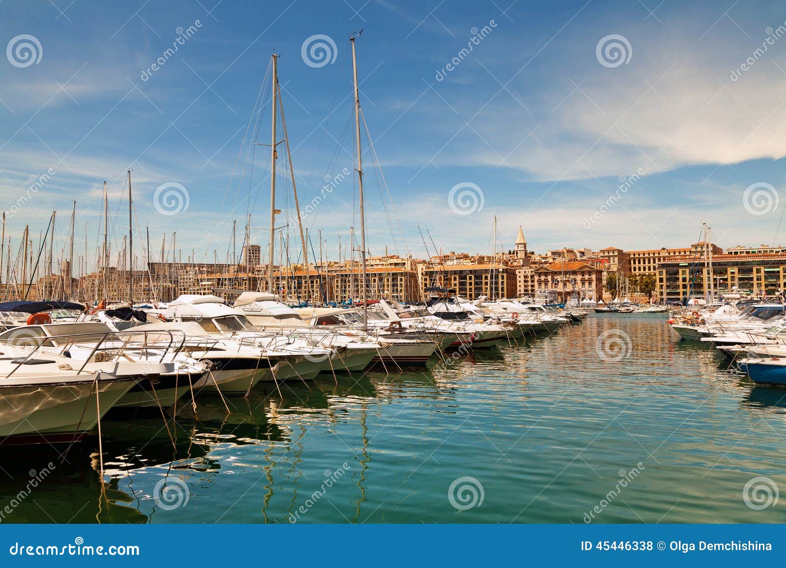 Old port Marseille. stock photo. Image of yacht, sightseeing - 45446338
