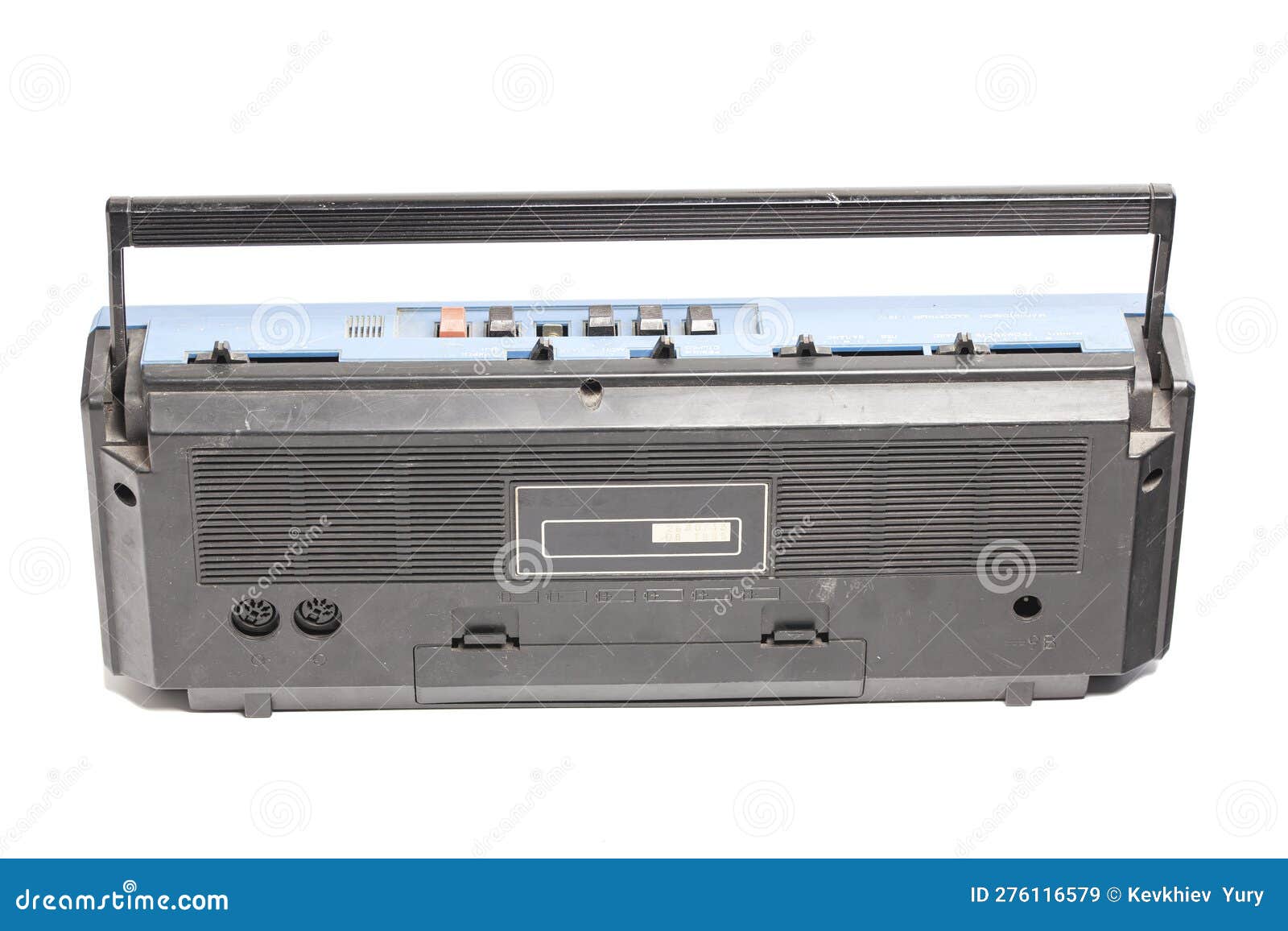 Old Portable Stereo Cassette Recorder. Stock Image - Image of music ...