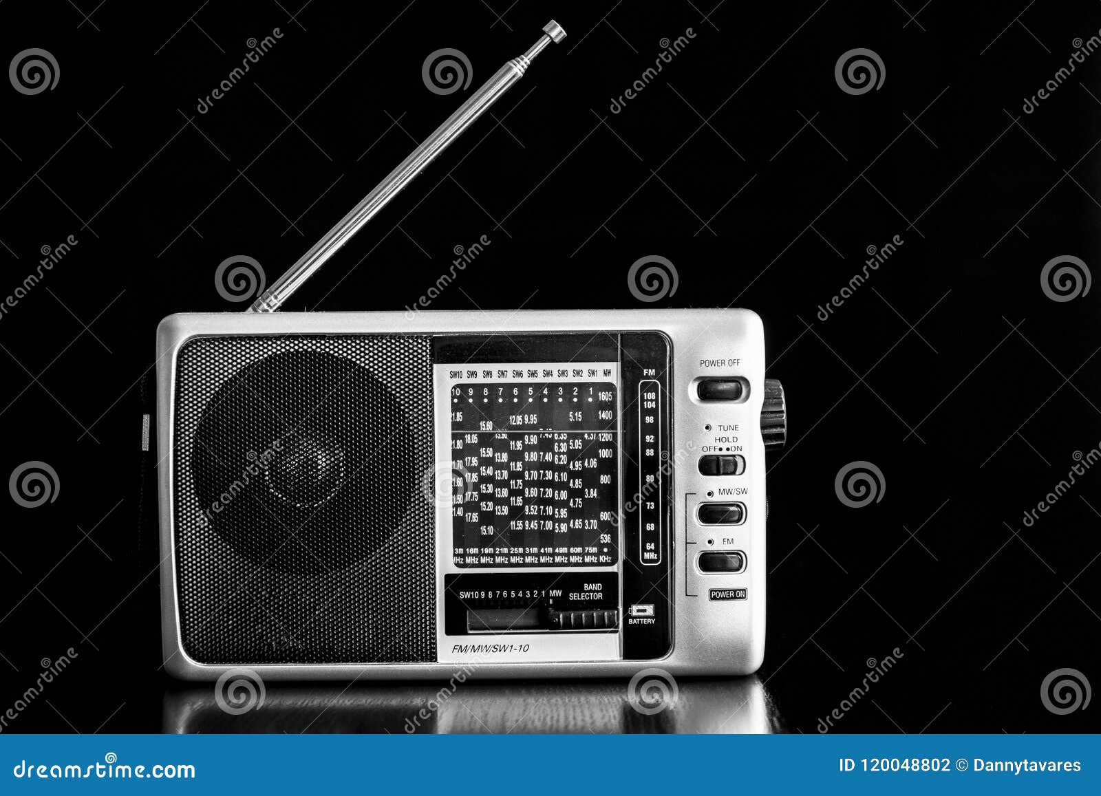 Old Portble Radio stock photo. Image of technology, stereo - 120048802