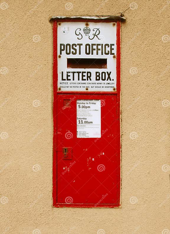 Old Post Box editorial stock photo. Image of george, letter - 19508733