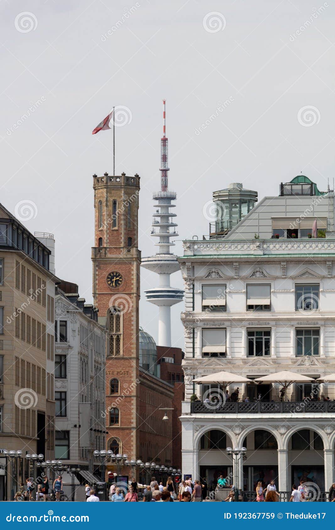 The Old Post Office in Hamburg Editorial Stock Image - Image of ...