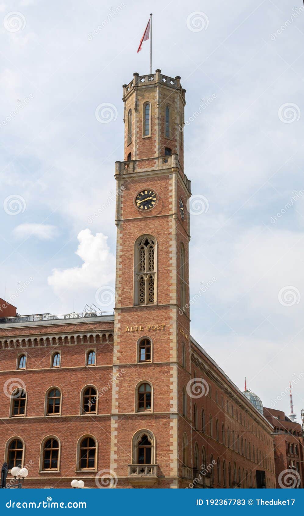 The Old Post Office in Hamburg Stock Image - Image of hansestadt ...