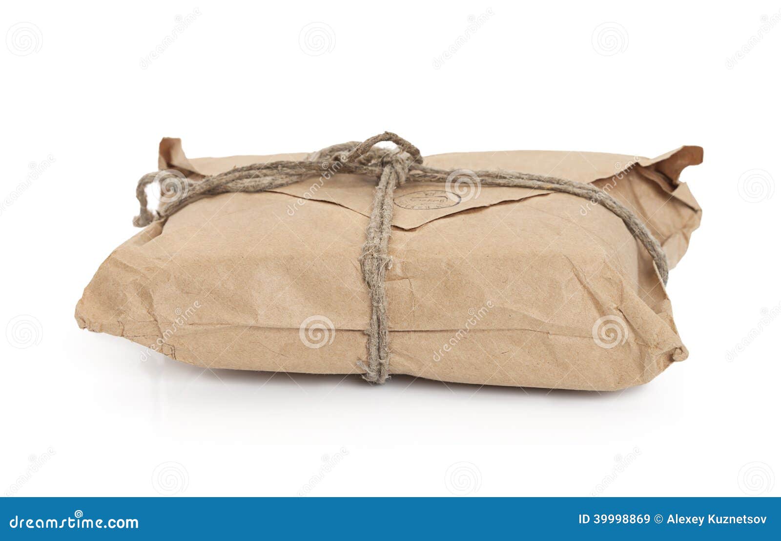 Old post parcel stock image. Image of closeup, string - 39998869