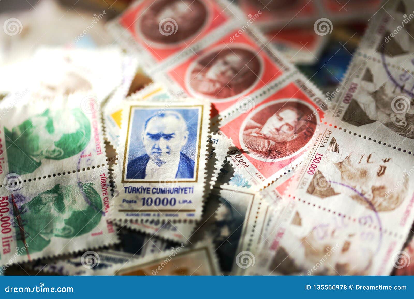 Old Post Stamp Collection Close-up Editorial Stock Photo - Image of ...
