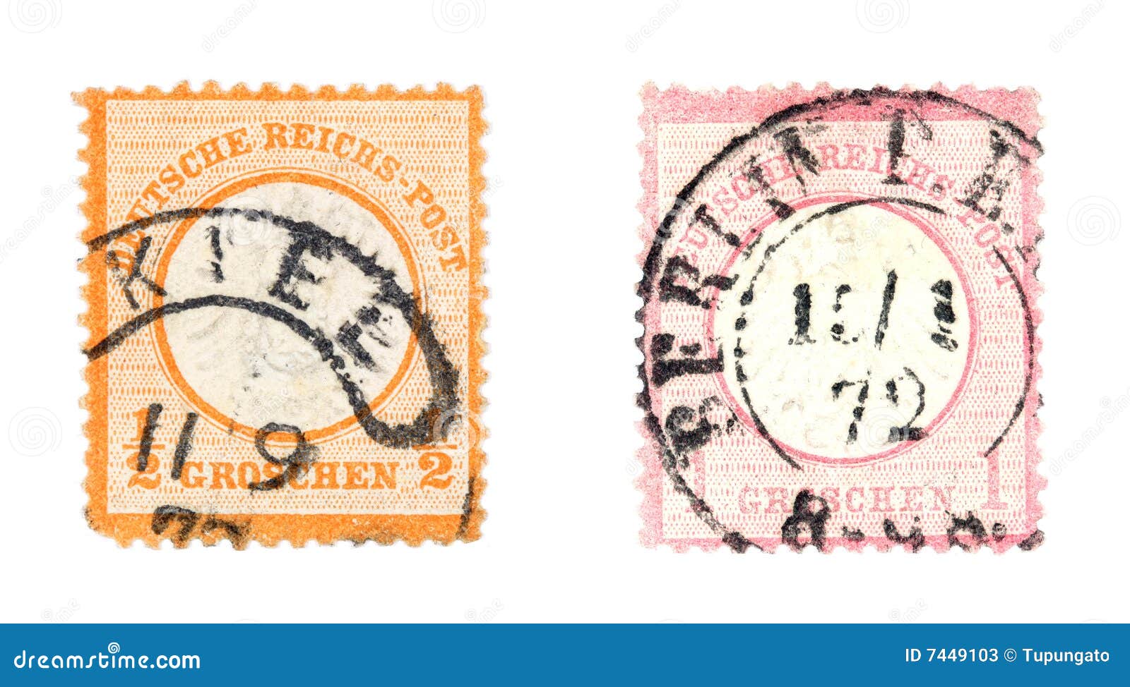 Old post stamps editorial stock photo. Image of berlin - 7449103