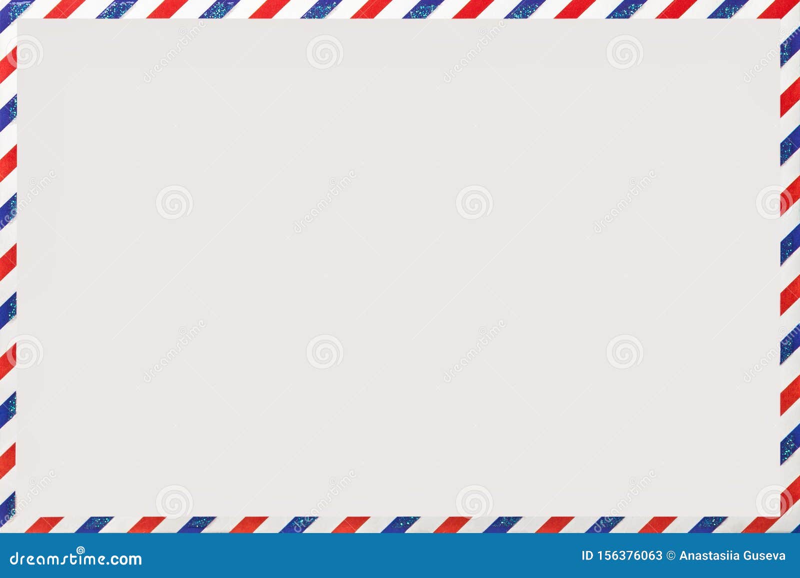 Old Post Striped Envelope, Background with Copy Space. Mail Letter with ...