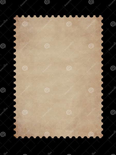 Old postage stamp border stock illustration. Illustration of ...