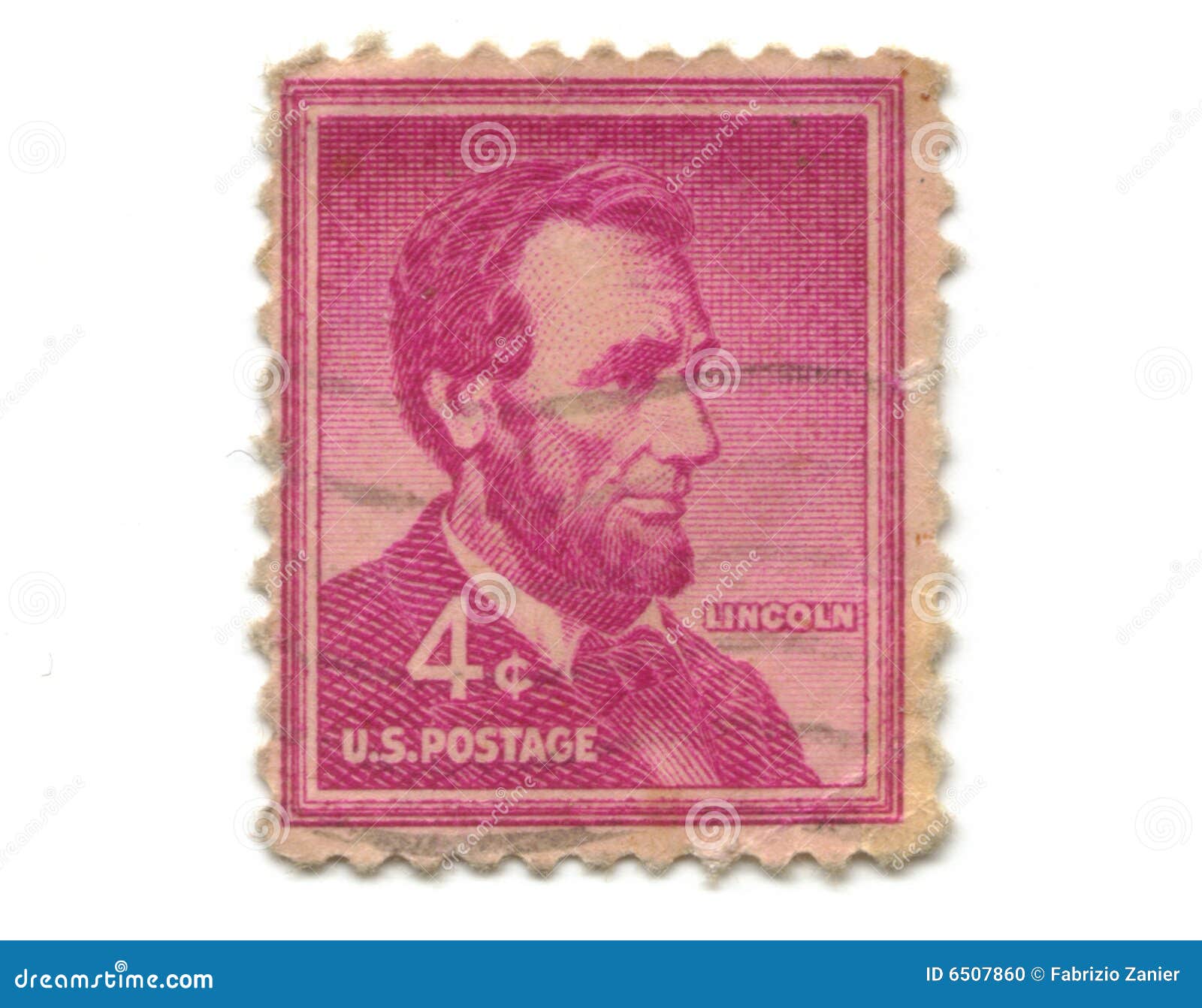 Old Postage Stamp from USA 4 Cent Editorial Image - Image of paper ...