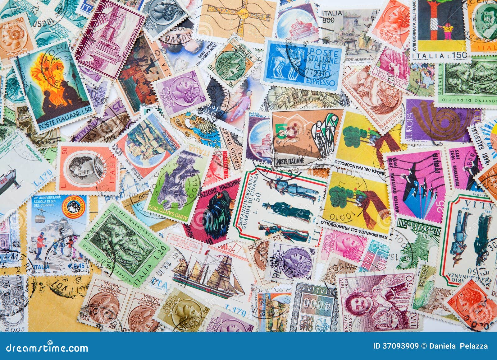 Old postage stamps editorial stock image. Image of postal - 37093909