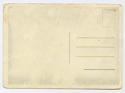 Old postcard stock image. Image of century, mail, isolated - 10831853