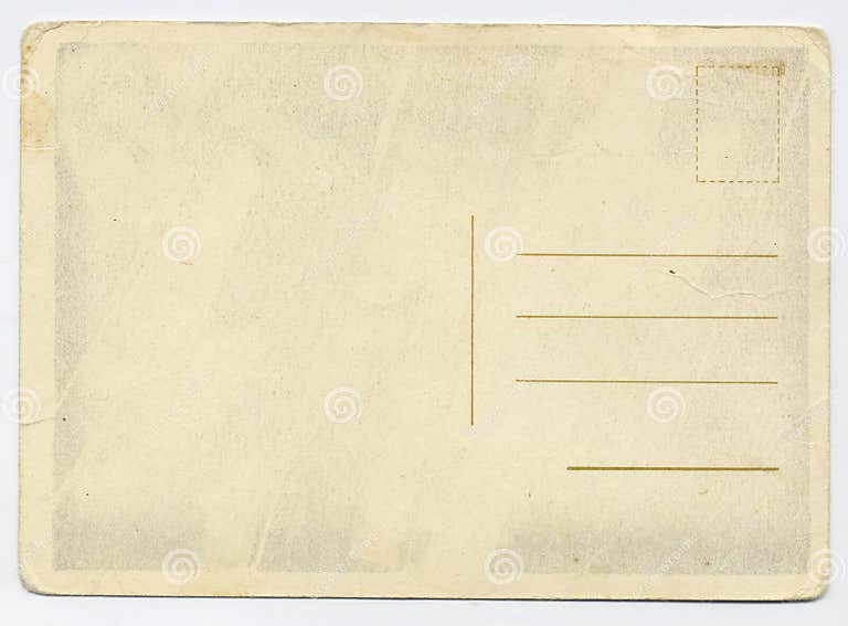 Old postcard stock image. Image of century, mail, isolated - 10831853