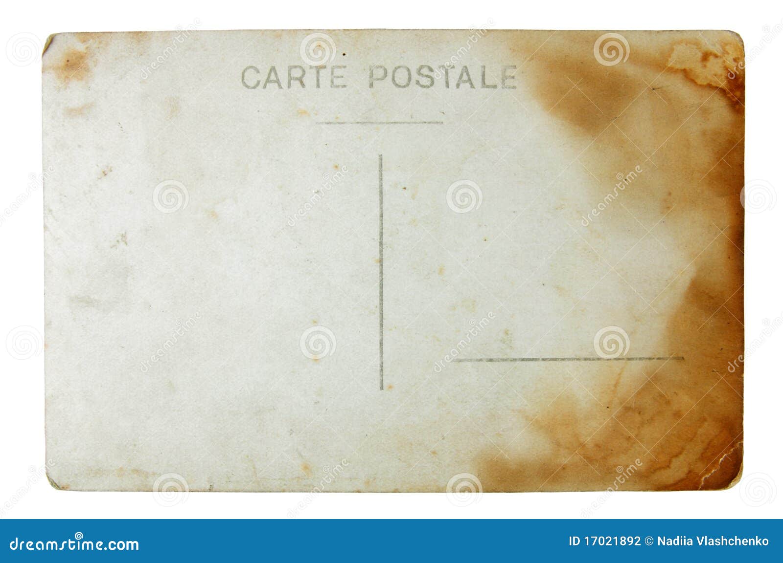 Old postcard stock photo. Image of postal, message, paper - 17021892