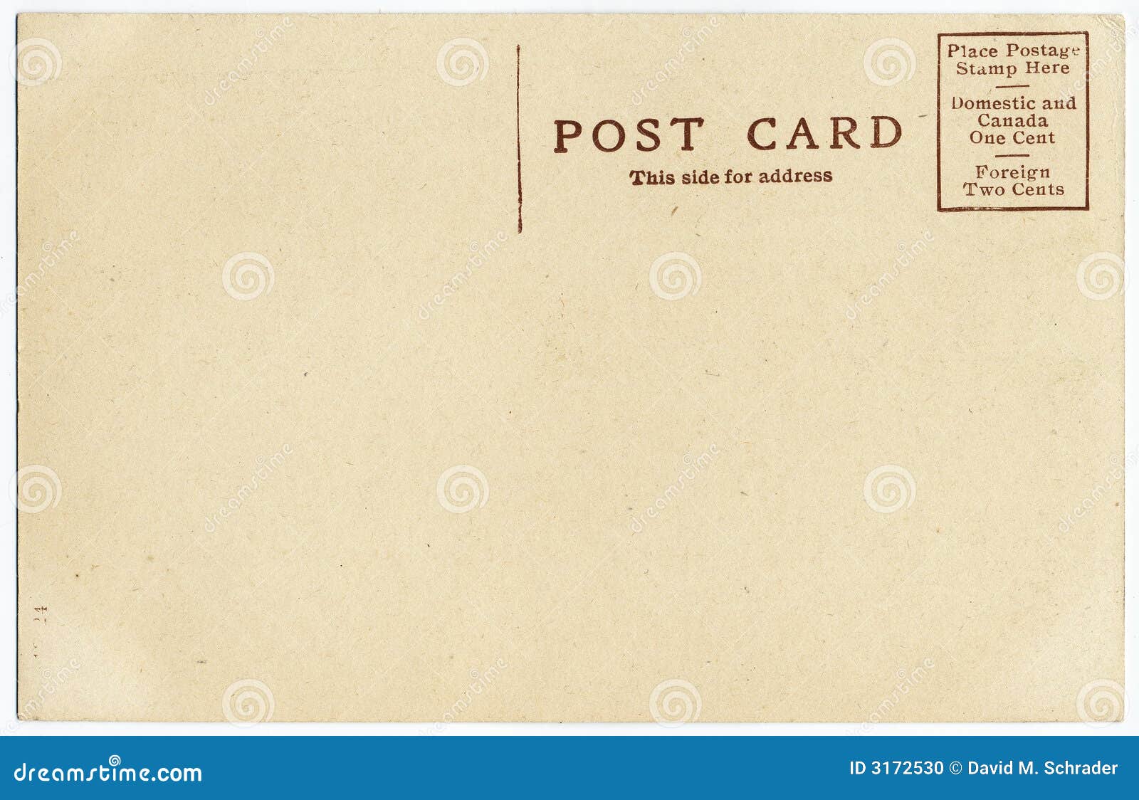 Old Postcard Backside stock photo. Image of document, greeting - 3172530