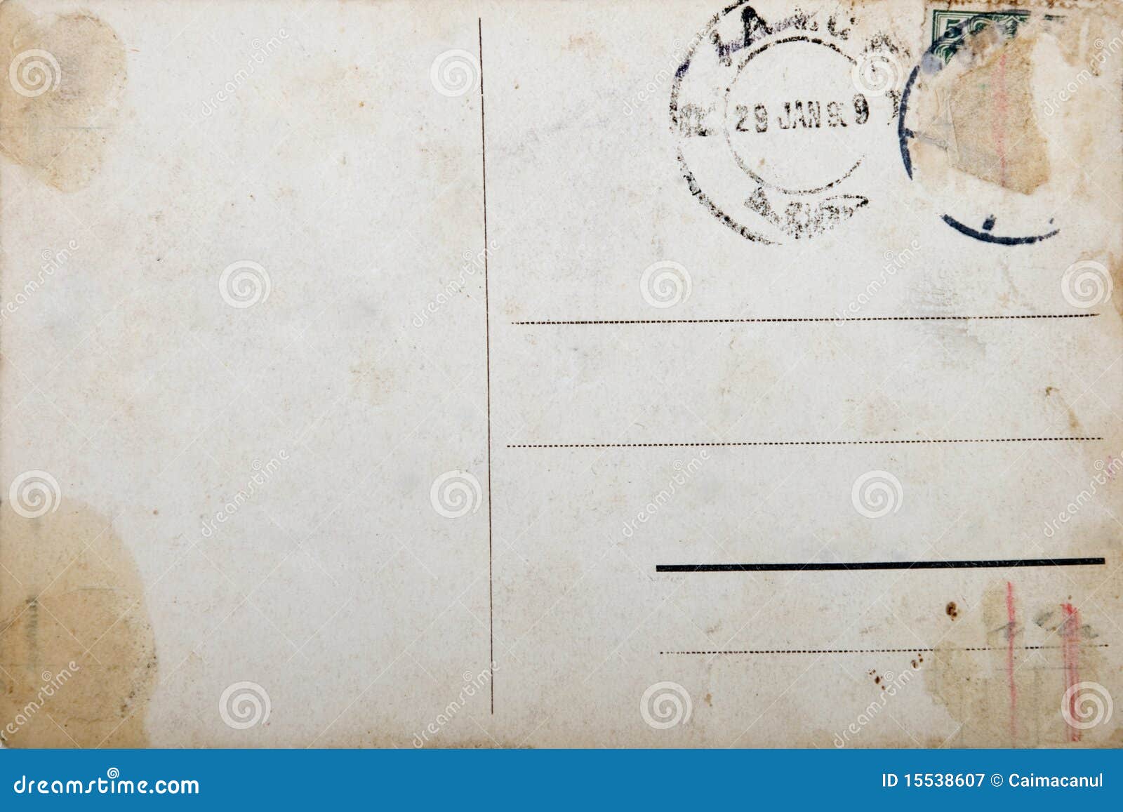 Old Postcard, Grunge Paper with Aging Marks Editorial Photography ...