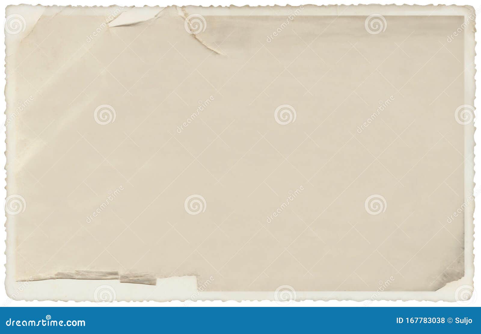 Old Postcard Photo Frame Cutout Stock Photo - Illustration of textured ...