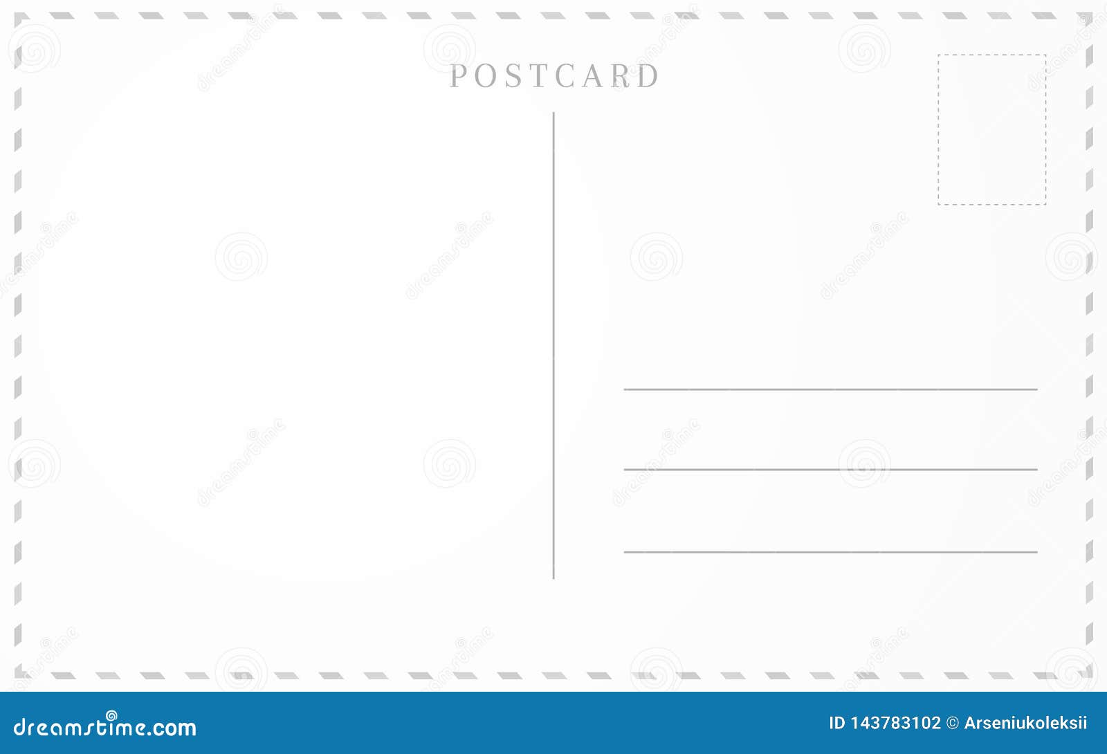 Post card frame design stock vector. Illustration of airmail - 143783102