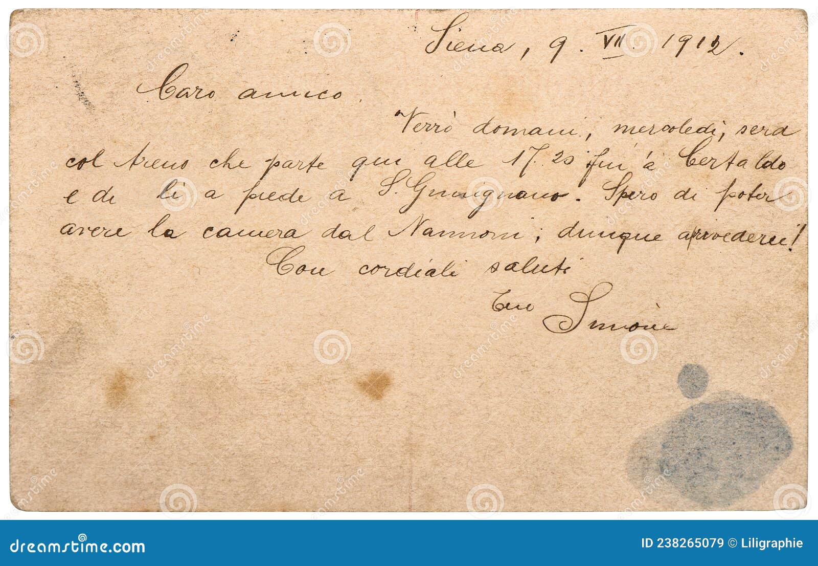 Old Postcard. Used Paper Texture. Handwritten Mail Letter Royalty-Free ... Old Postcard. Used Paper Texture. Handwritten Mail Letter Royalty-Free ...