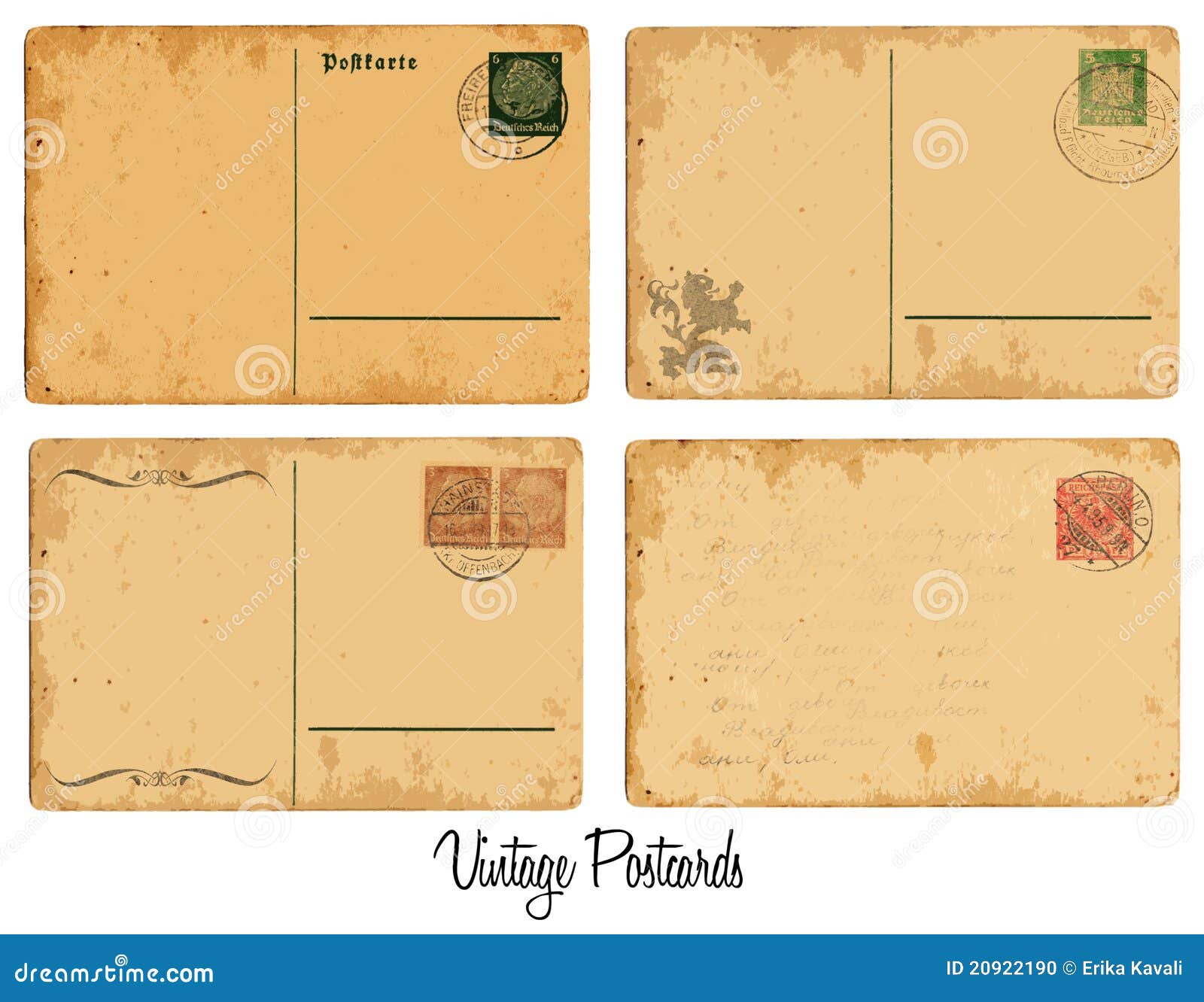 Stack Of Old Postcards Stock Photography | CartoonDealer.com #14529050