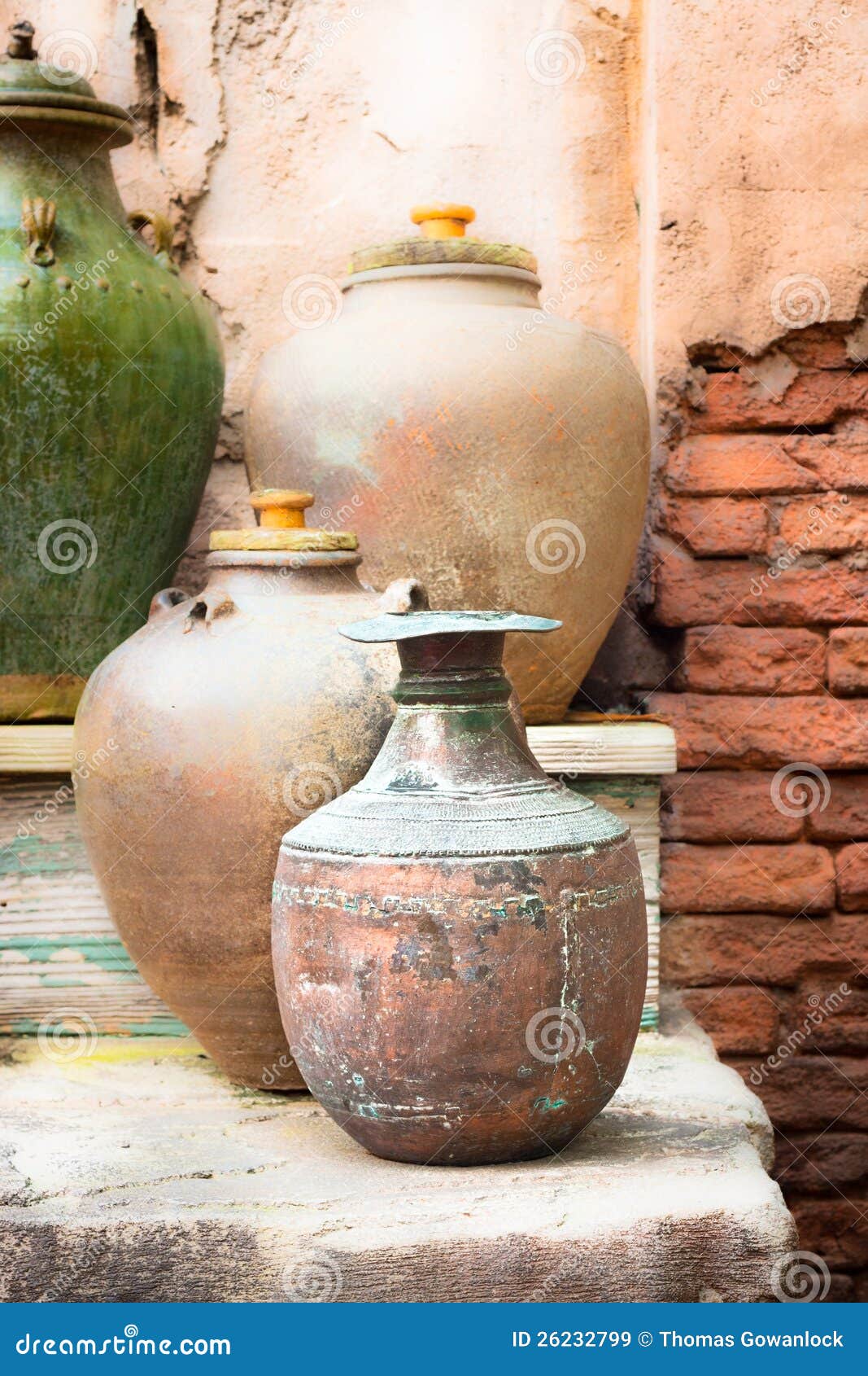 Old pots stock image. Image of domestic, earthenware - 26232799
