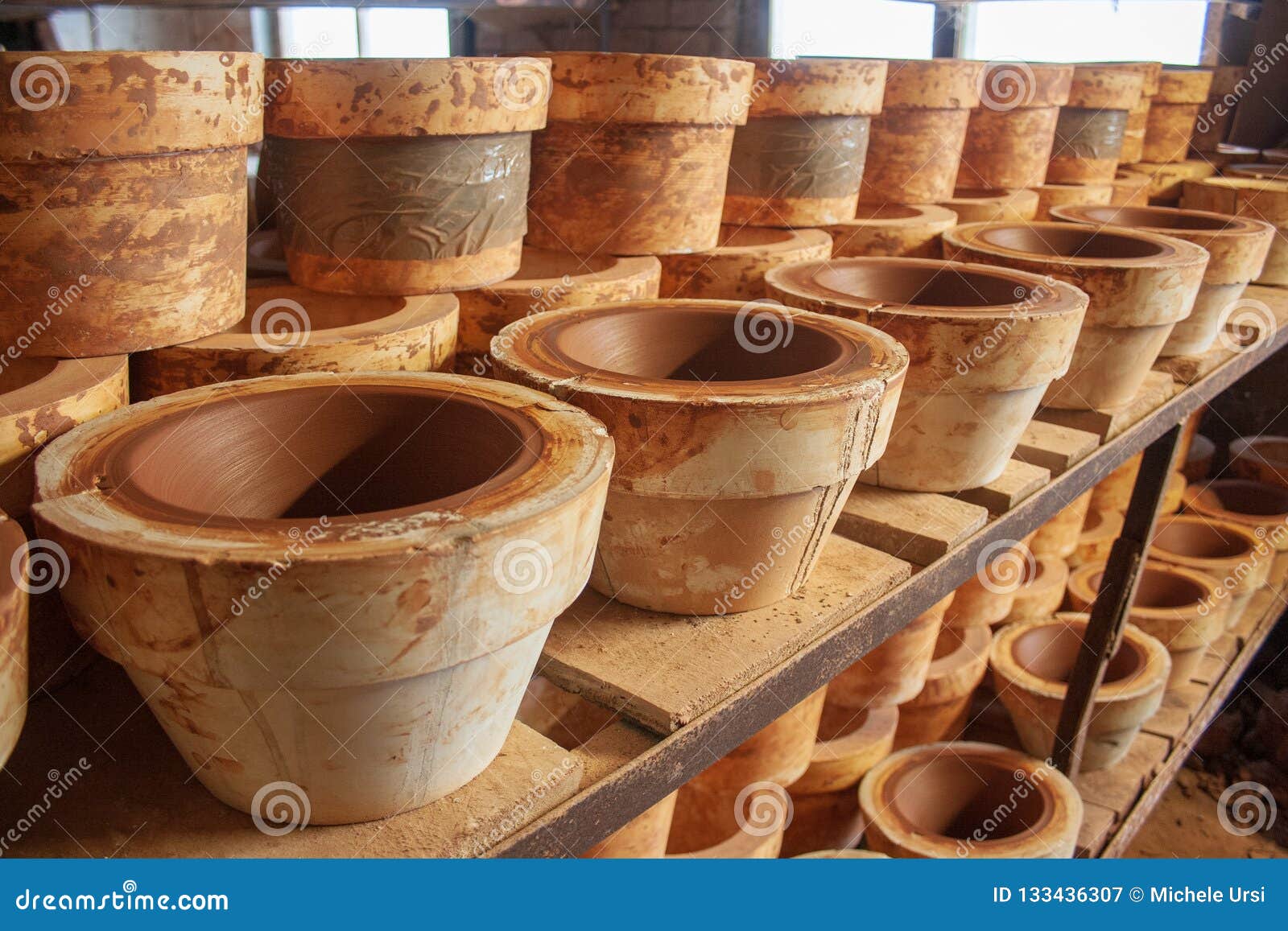 Old pottery stock image. Image of machinery, dress, decoration - 133436307