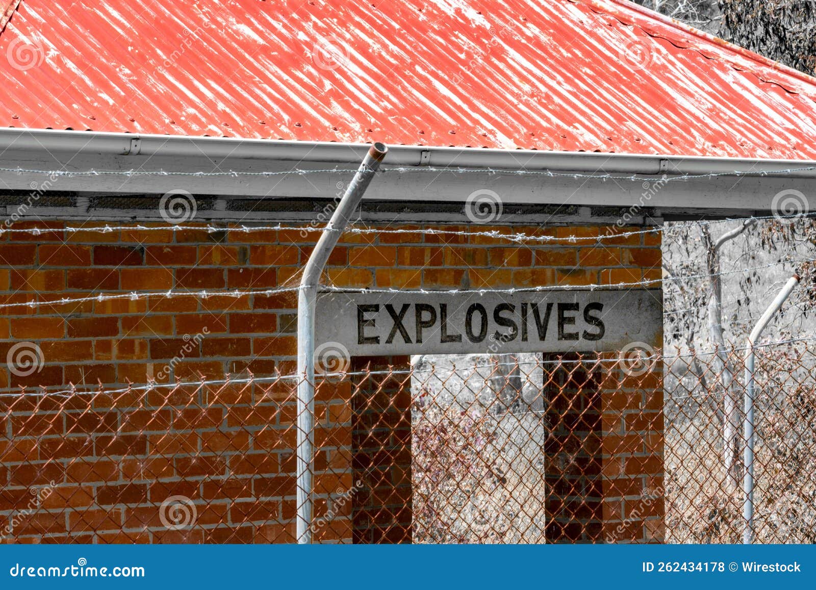 Old Powder Shed, Explosives Storage Building in Canberra Stock Photo ...