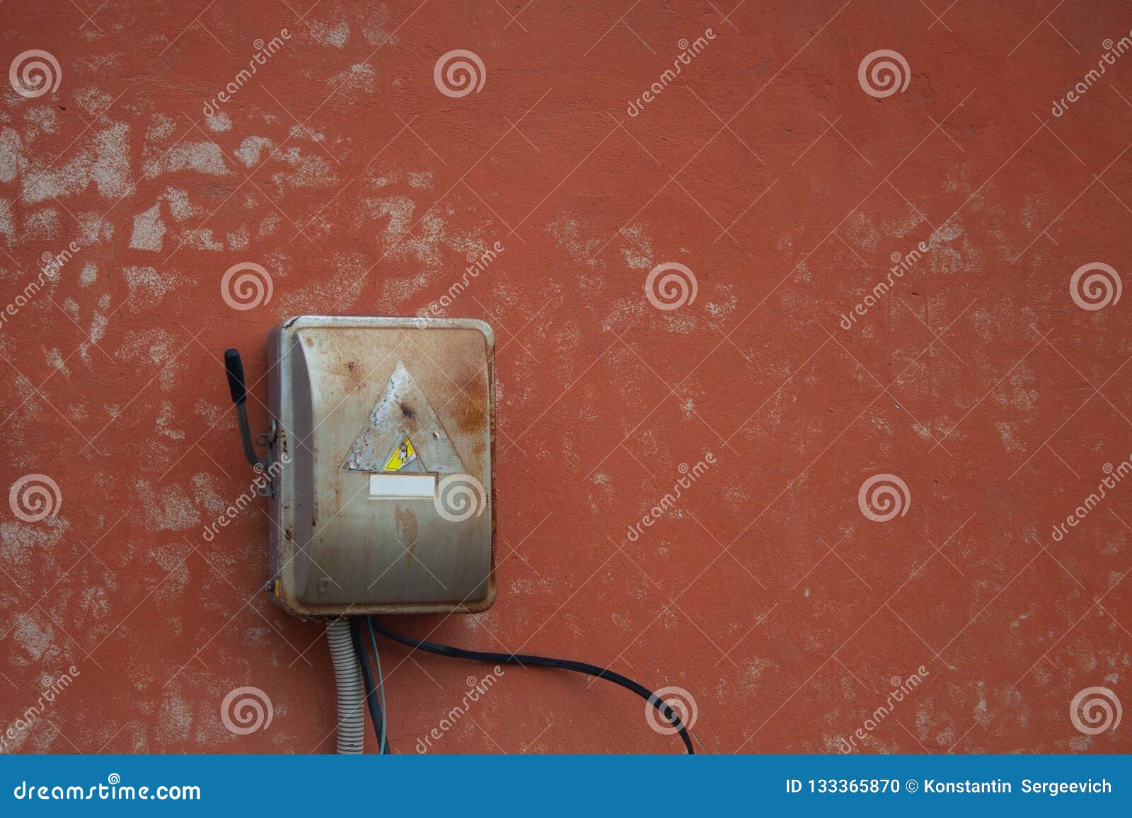 Old power box stock photo. Image of fuse, cable, metal - 133365870