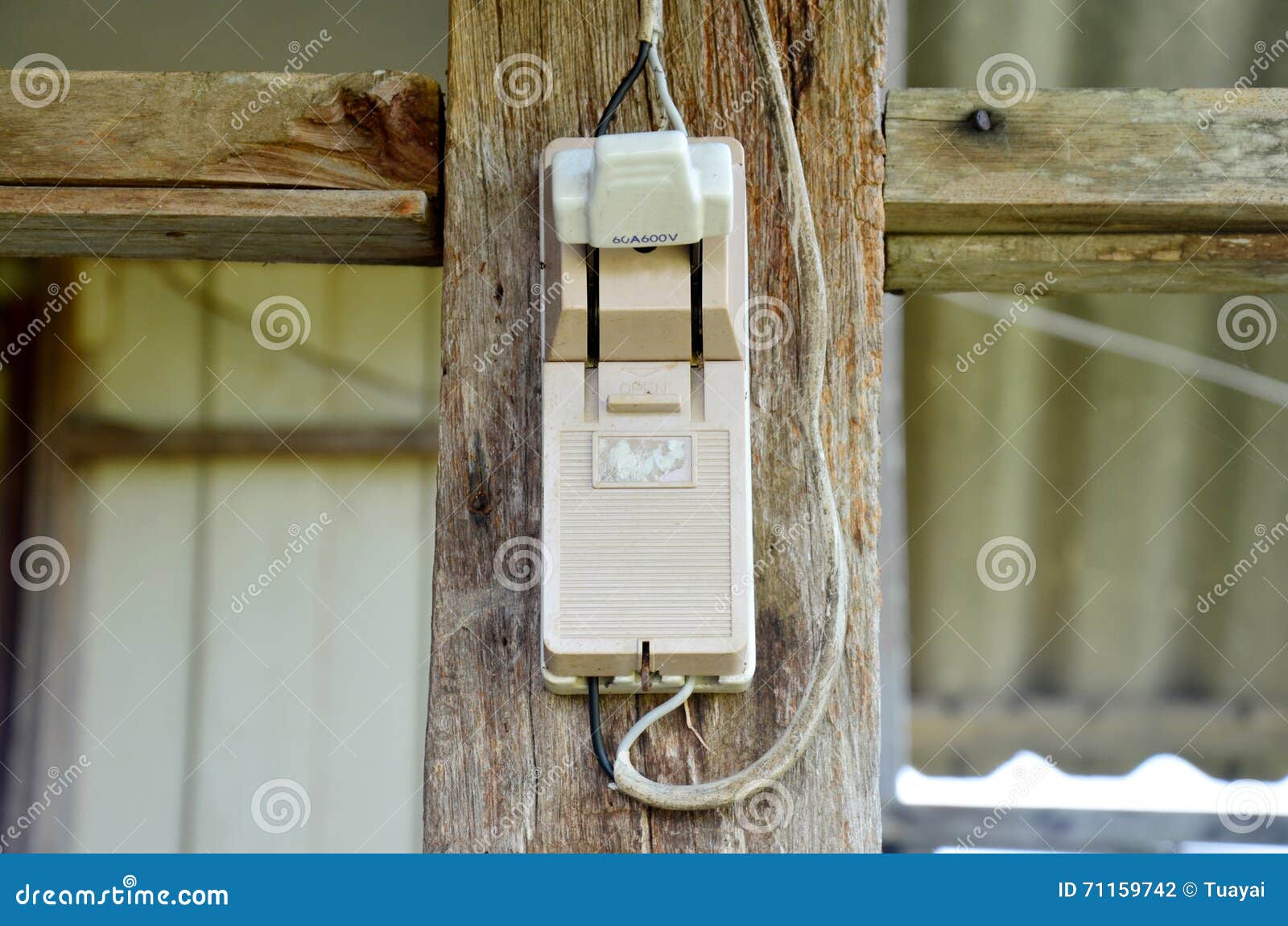 Old power breaker stock photo. Image of electric, dirty - 71159742