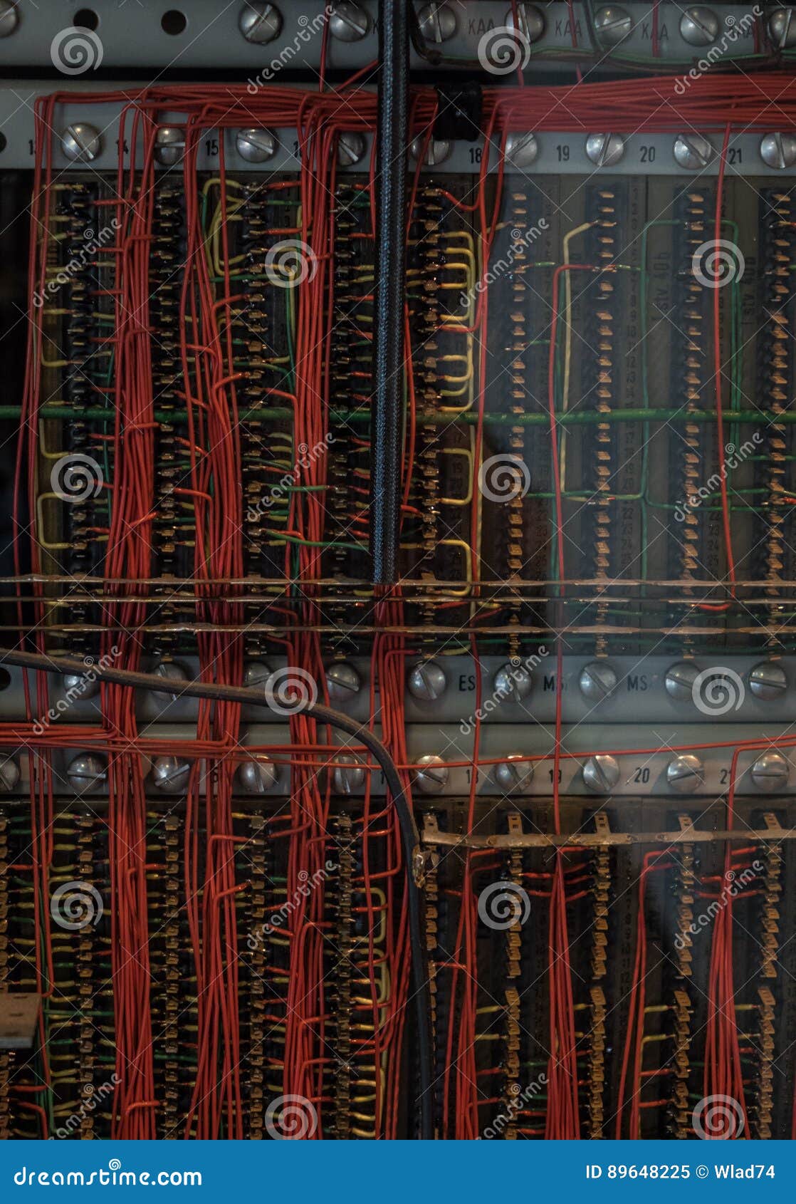 The Old Power Cables with Eyelet Terminal Stock Image - Image of clip ...