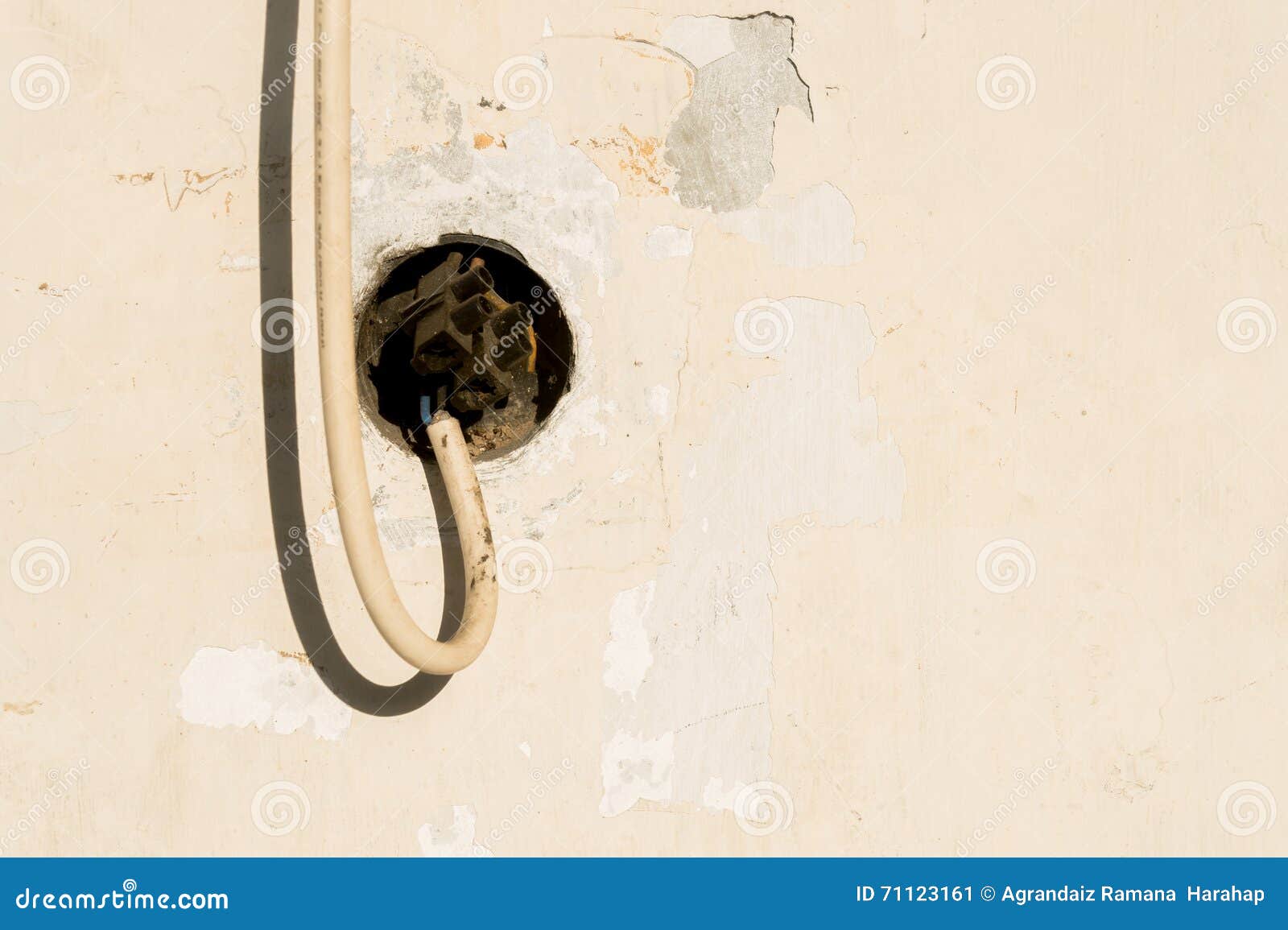 Old Power Cord Cable stock image. Image of electronic - 71123161