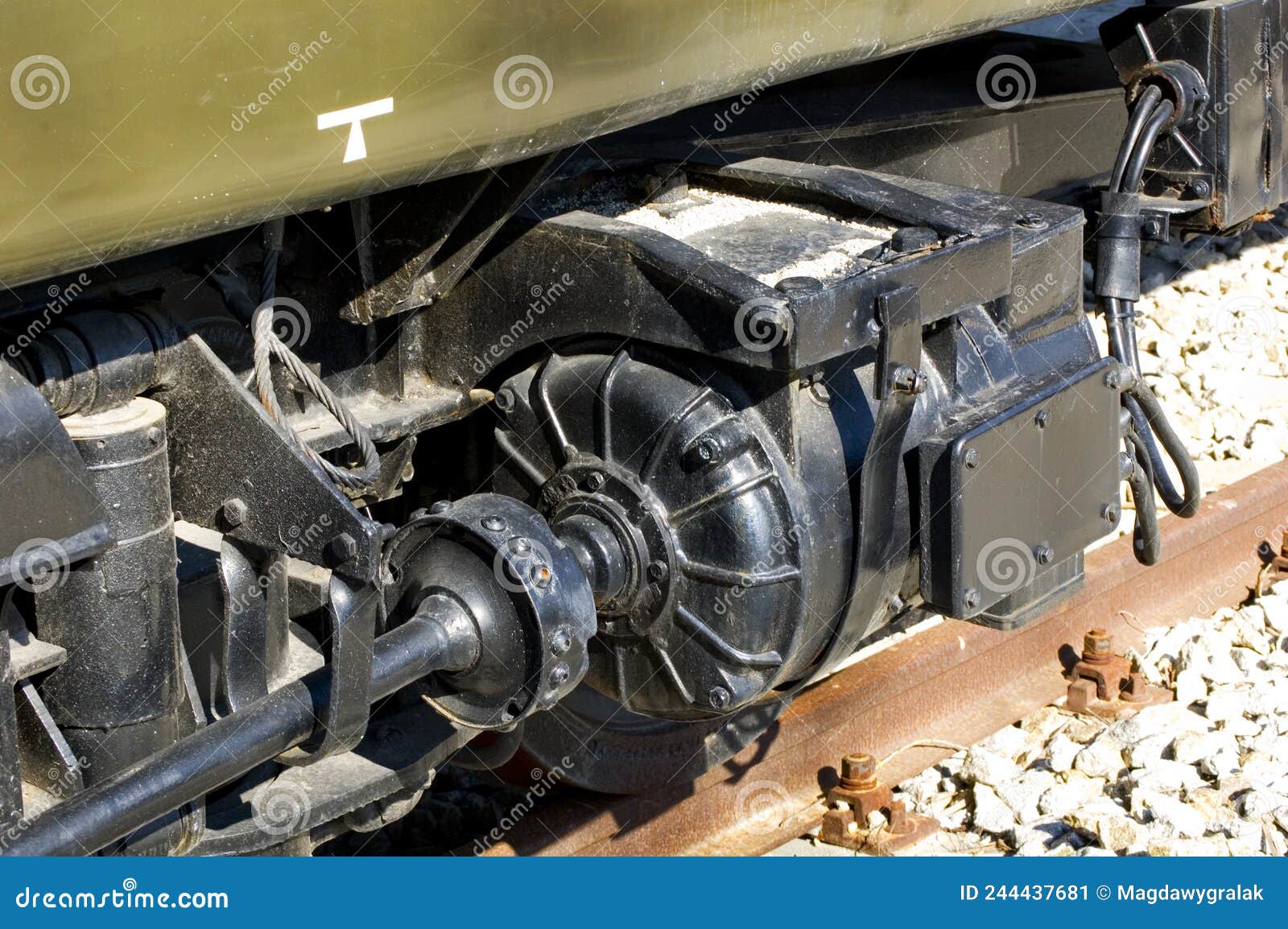 Old Power Generator for Train Suspension System Close Up Stock Image ...
