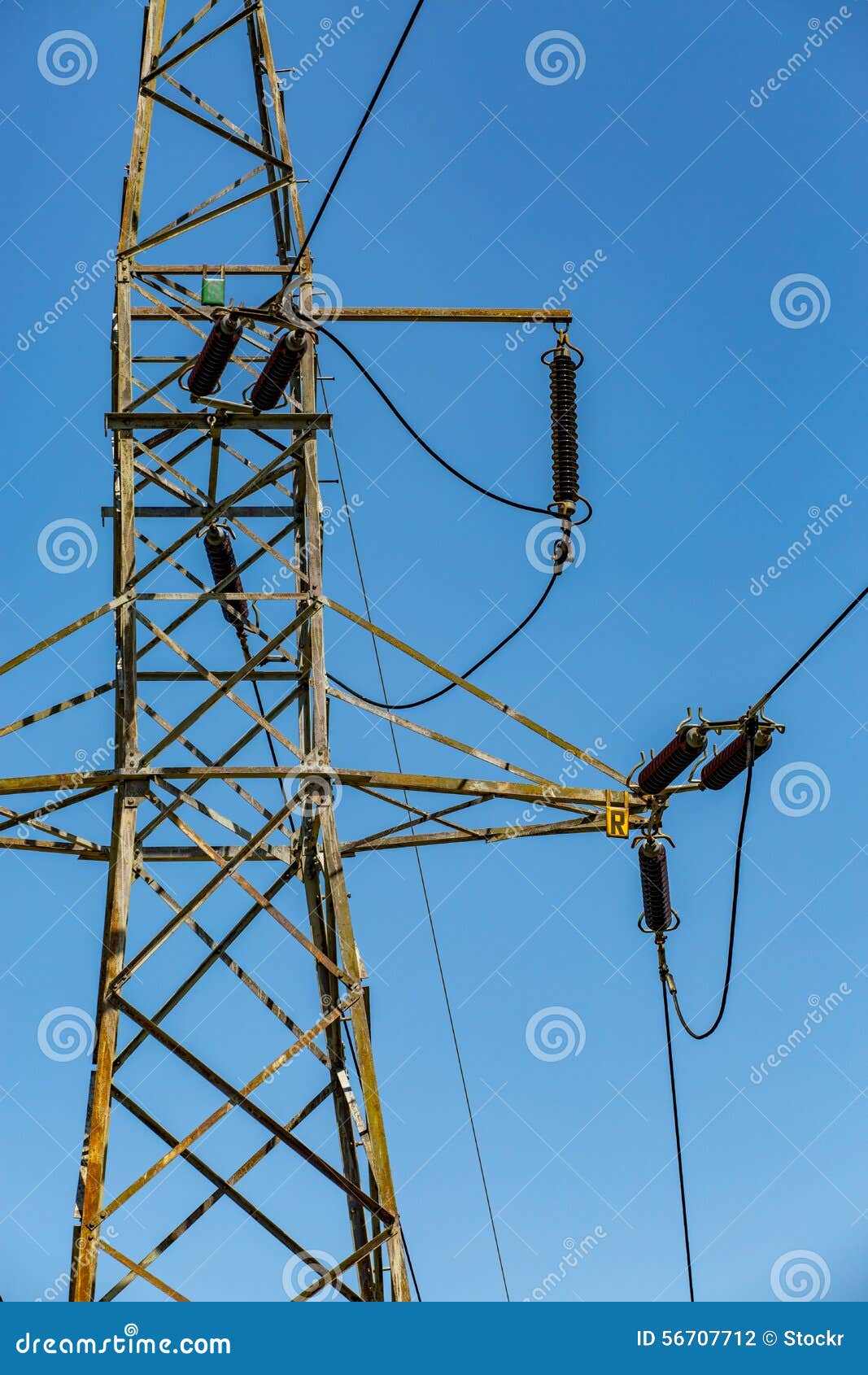 Old power line stock photo. Image of lines, pole, energy - 56707712