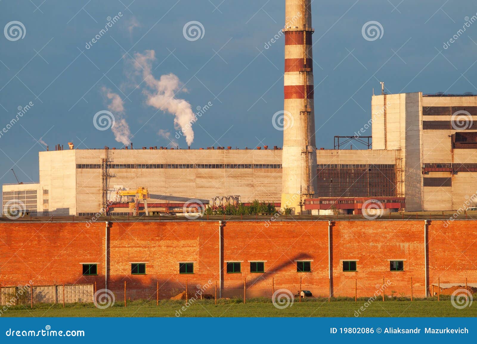 Old power plant building stock photo. Image of electric - 19802086