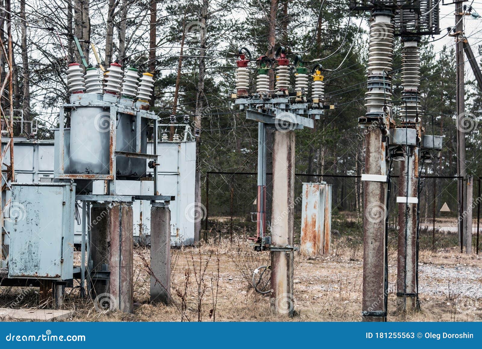 Rusty Wires Lying In A Mess On The Ground Construction Site. Concrete ...